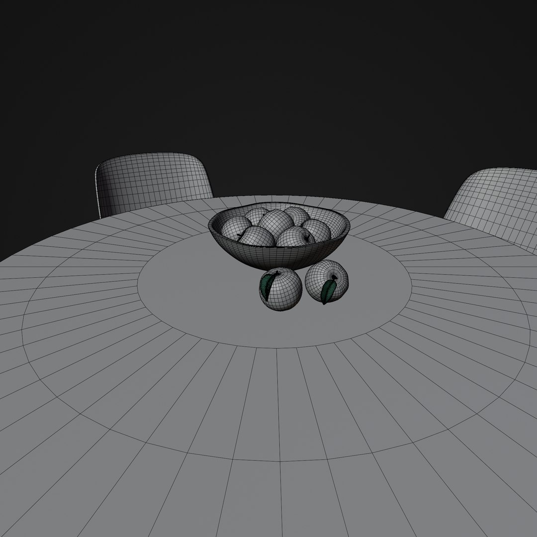 Realistic Kitchen Table And Chairs 3D Model 3D Model - TurboSquid 2169979