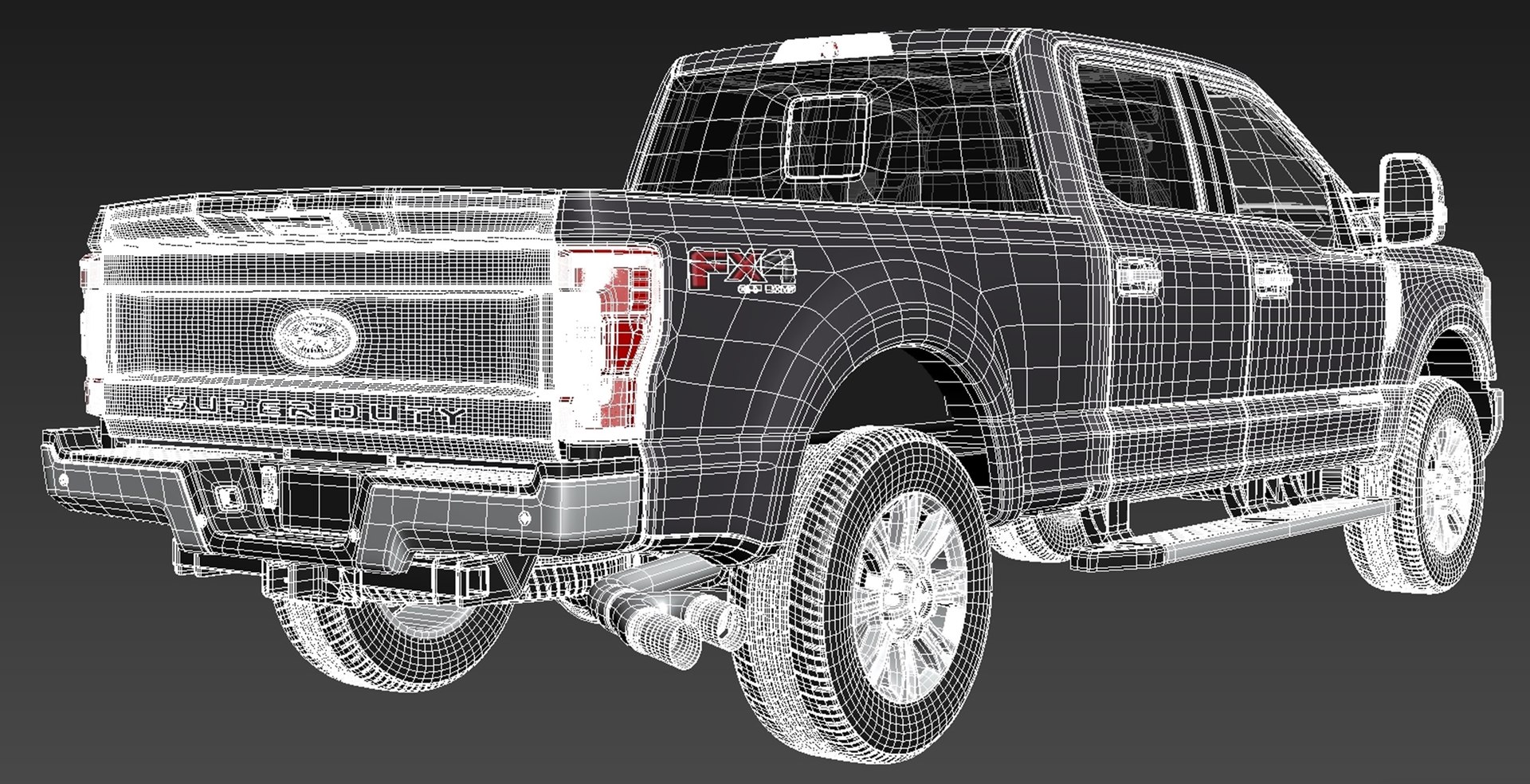 Ford F-250 Super Duty 2017 Model - TurboSquid 2222261