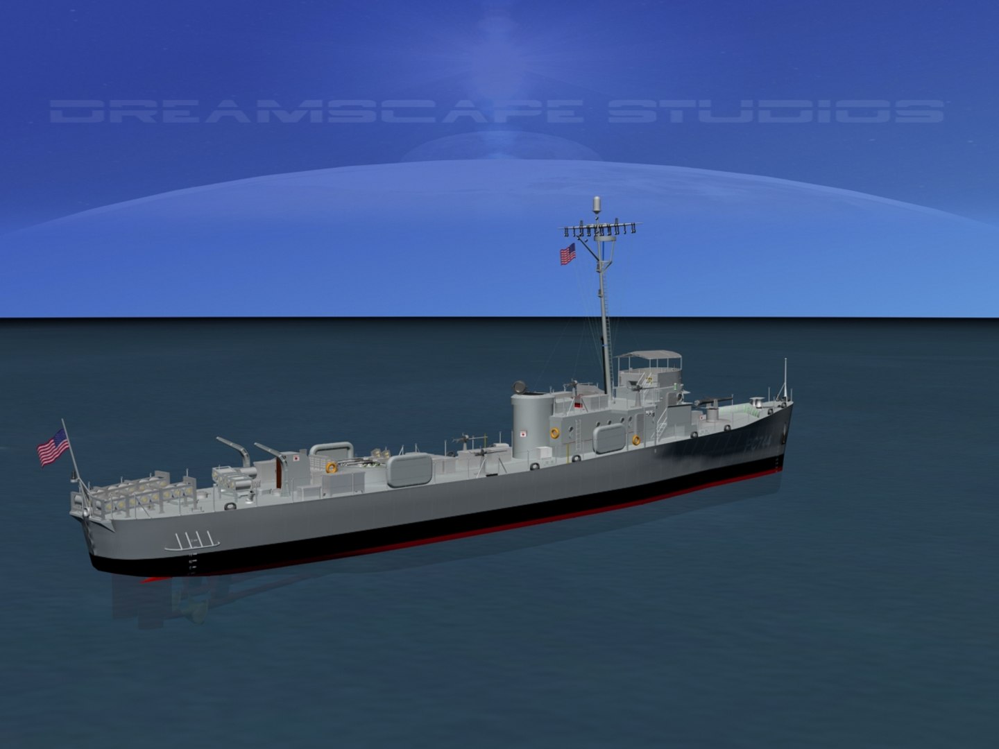3d Pcs Submarine Chasers Model