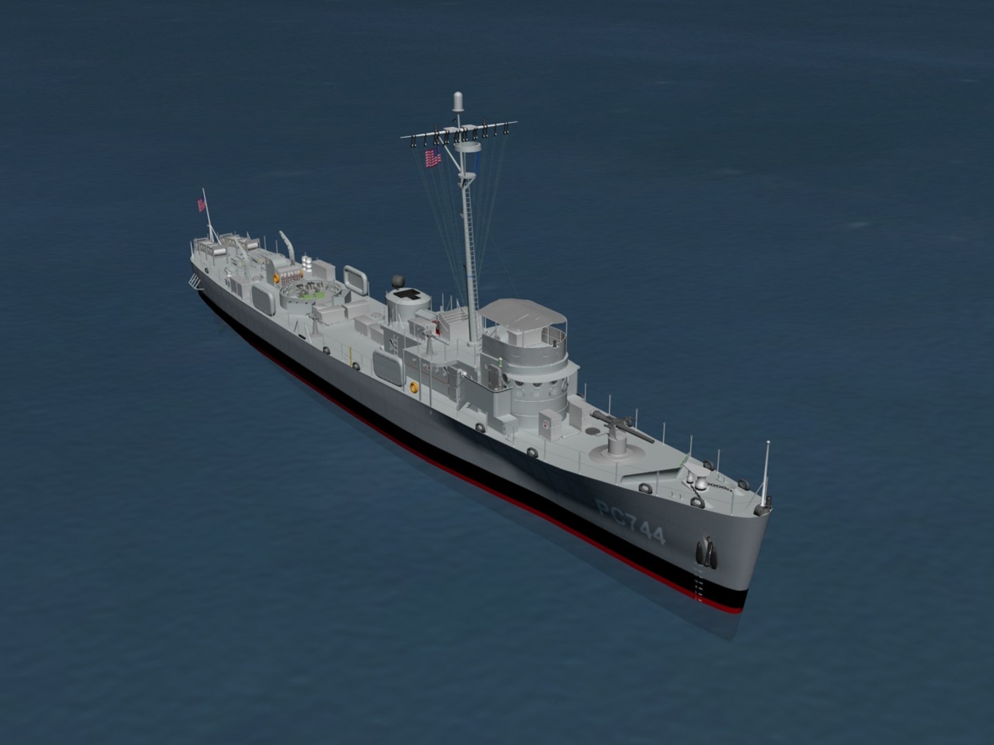 3d Pcs Submarine Chasers Model