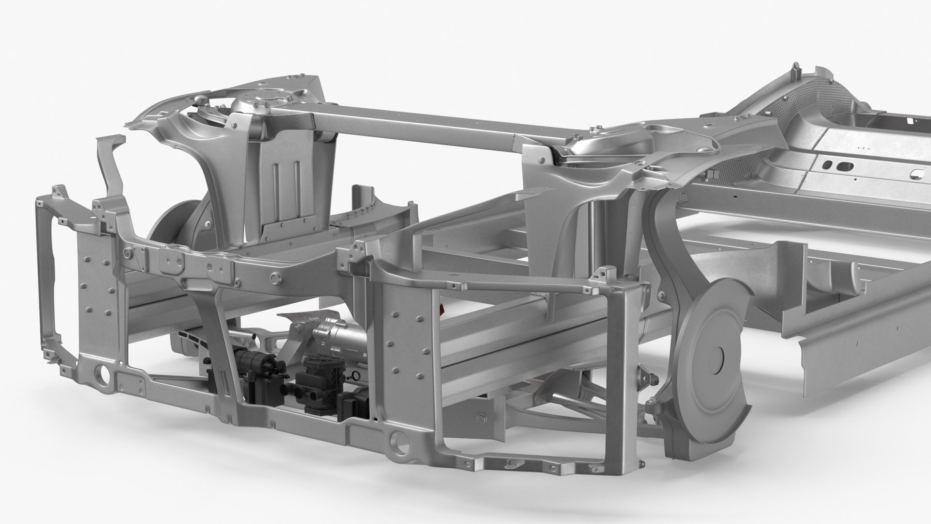 Modular Automotive Frame Without Suspension 3D Model - TurboSquid 2424603