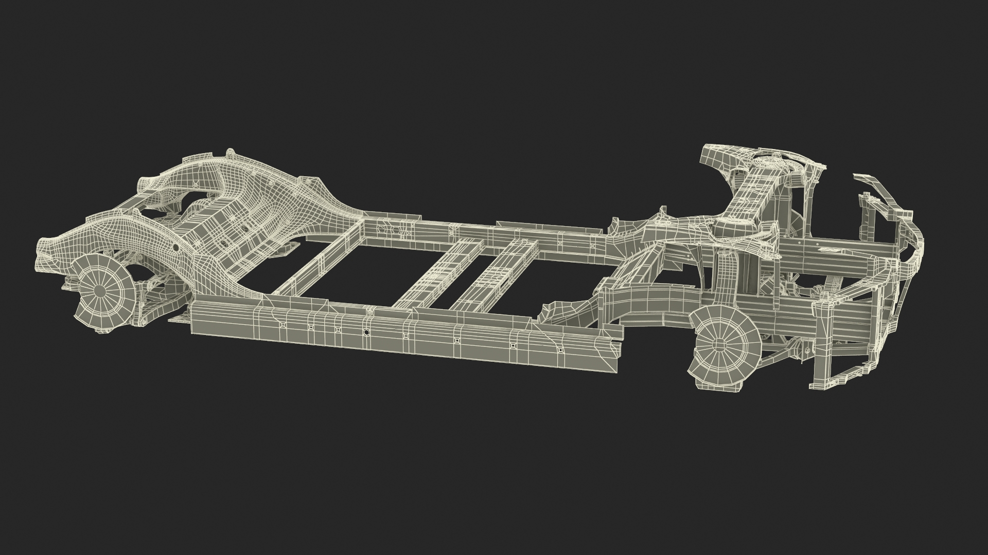 Modular Automotive Frame Without Suspension 3D Model - TurboSquid 2424603
