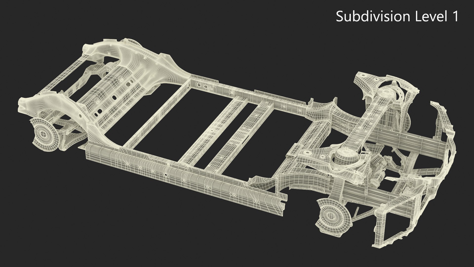 Modular Automotive Frame Without Suspension 3D Model - TurboSquid 2424603
