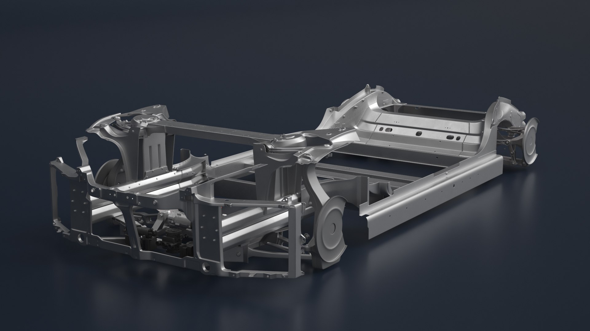 Modular Automotive Frame Without Suspension 3D Model - TurboSquid 2424603