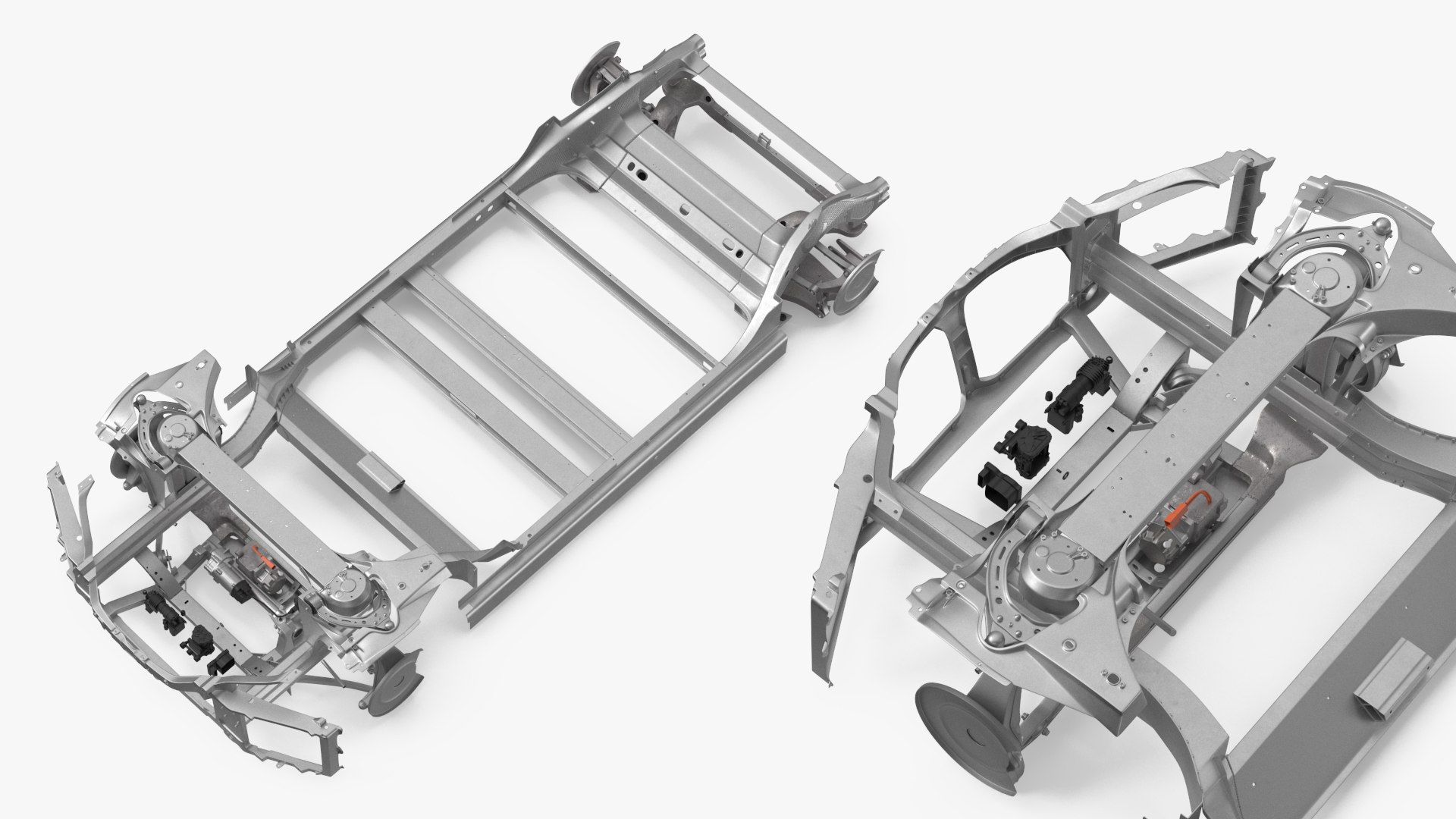 Modular Automotive Frame Without Suspension 3D Model - TurboSquid 2424603