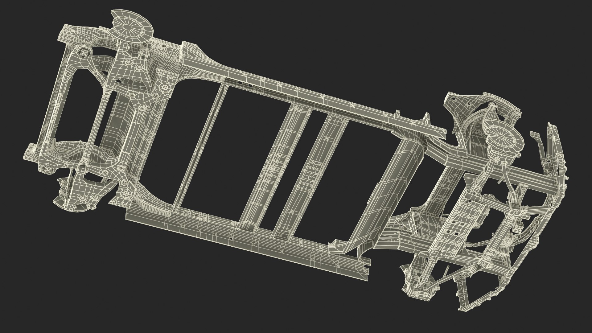 Modular Automotive Frame Without Suspension 3D Model - TurboSquid 2424603