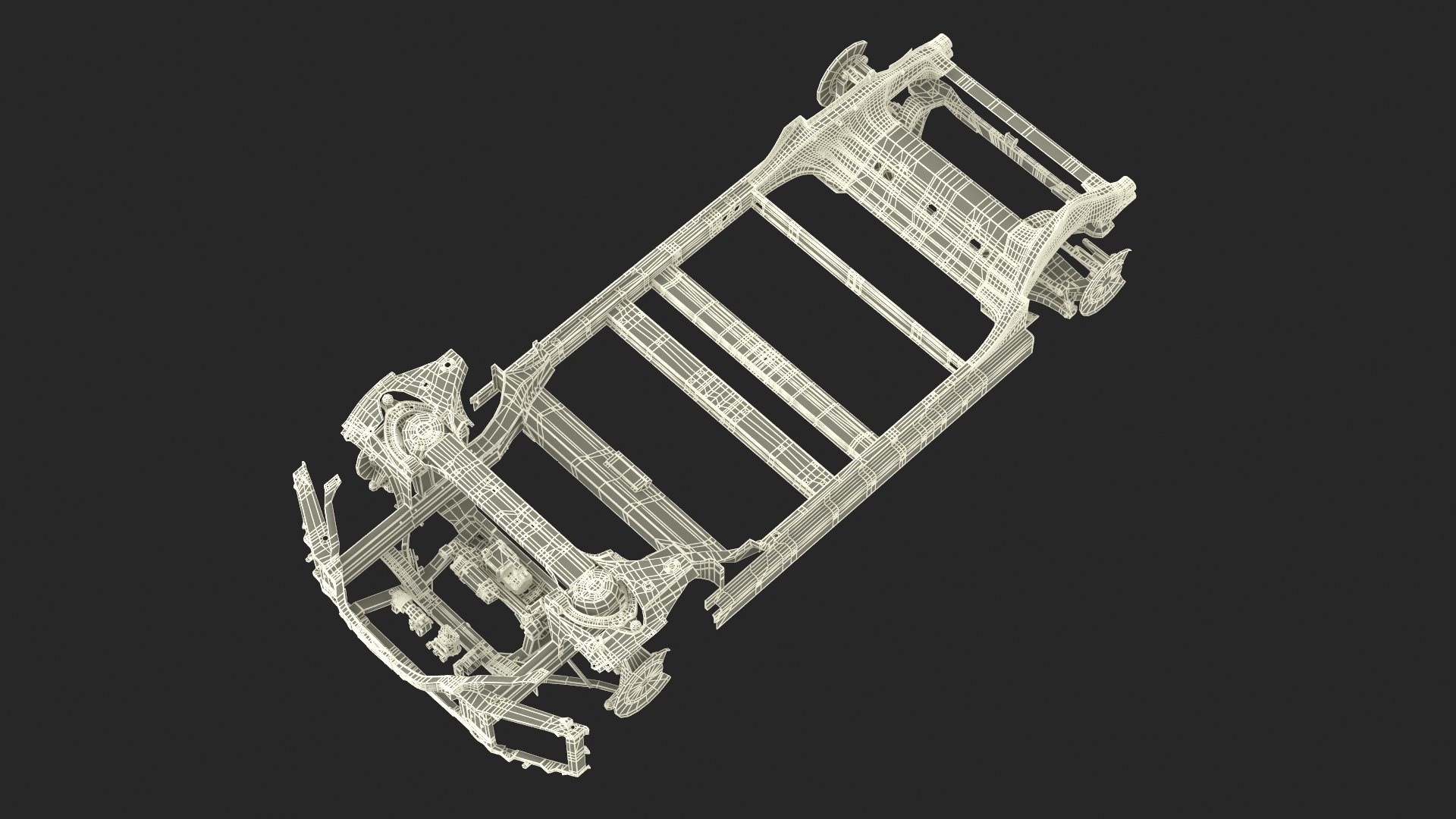 Modular Automotive Frame Without Suspension 3D Model - TurboSquid 2424603