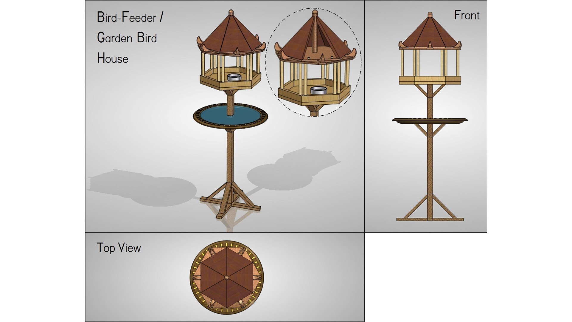 3D Bird Feeder Model - TurboSquid 2096781
