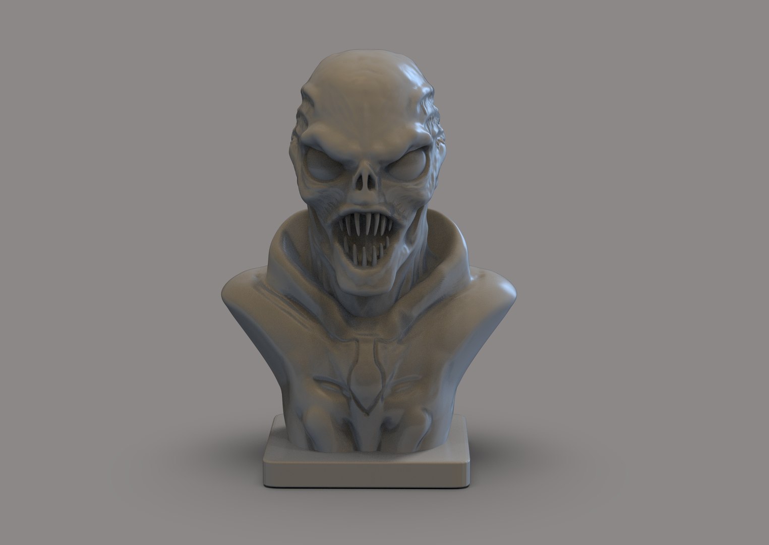 Fiction Alien Bust 3D Model - TurboSquid 2396257