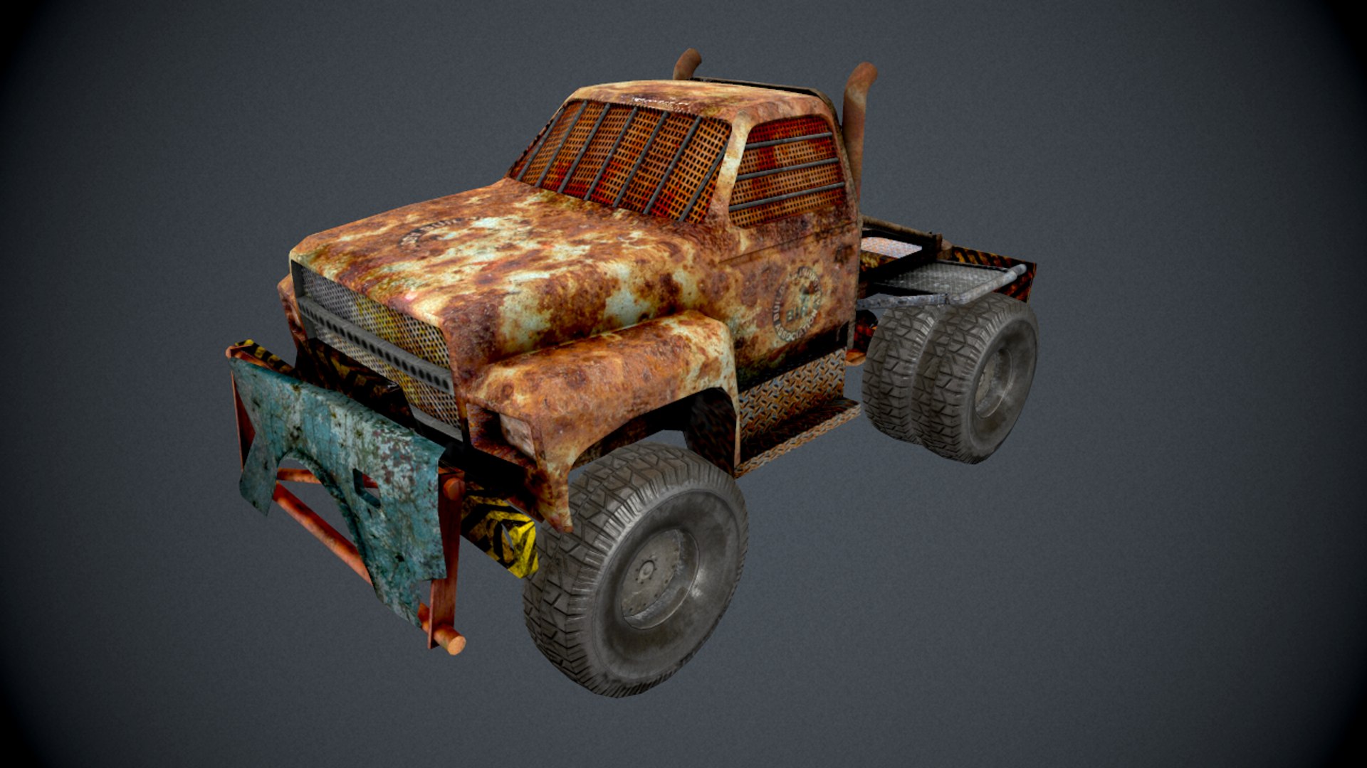 Post Apocalypse Truck 3d Obj