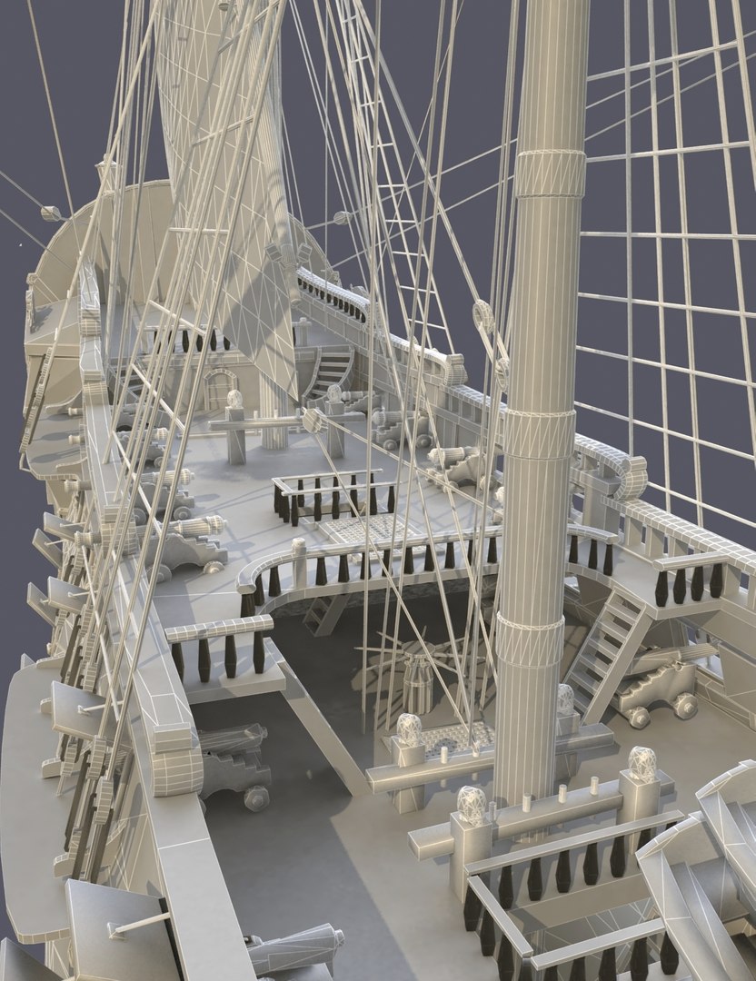 Ship 1712 1 3d Model