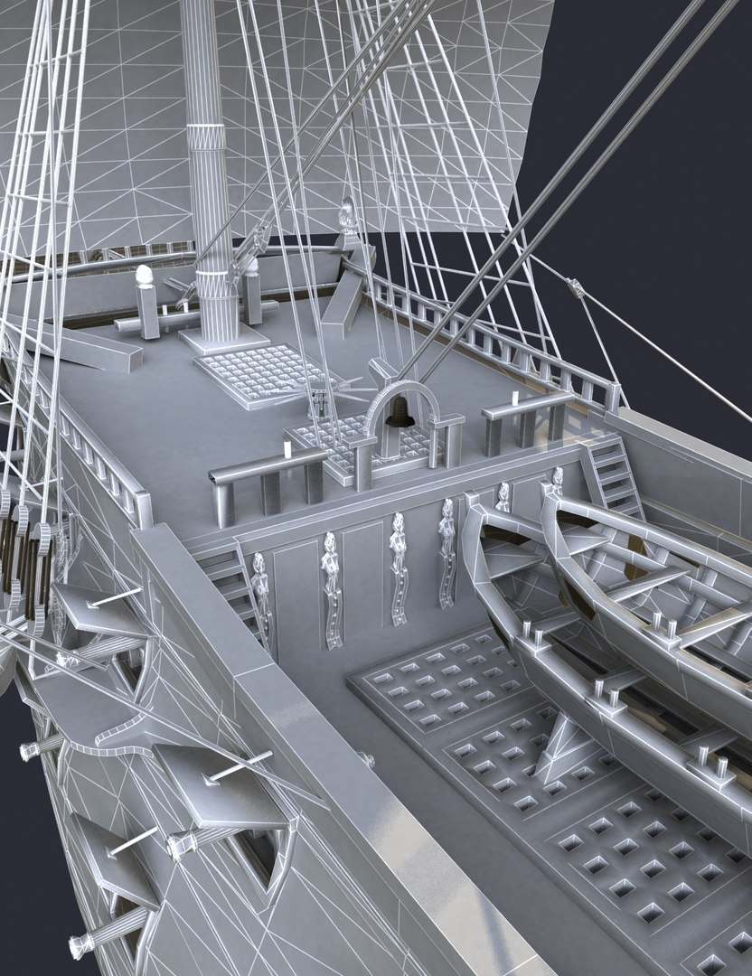 Ship 1712 1 3d Model