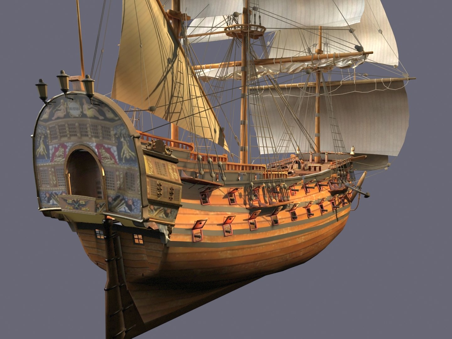 Ship 1712 1 3d Model