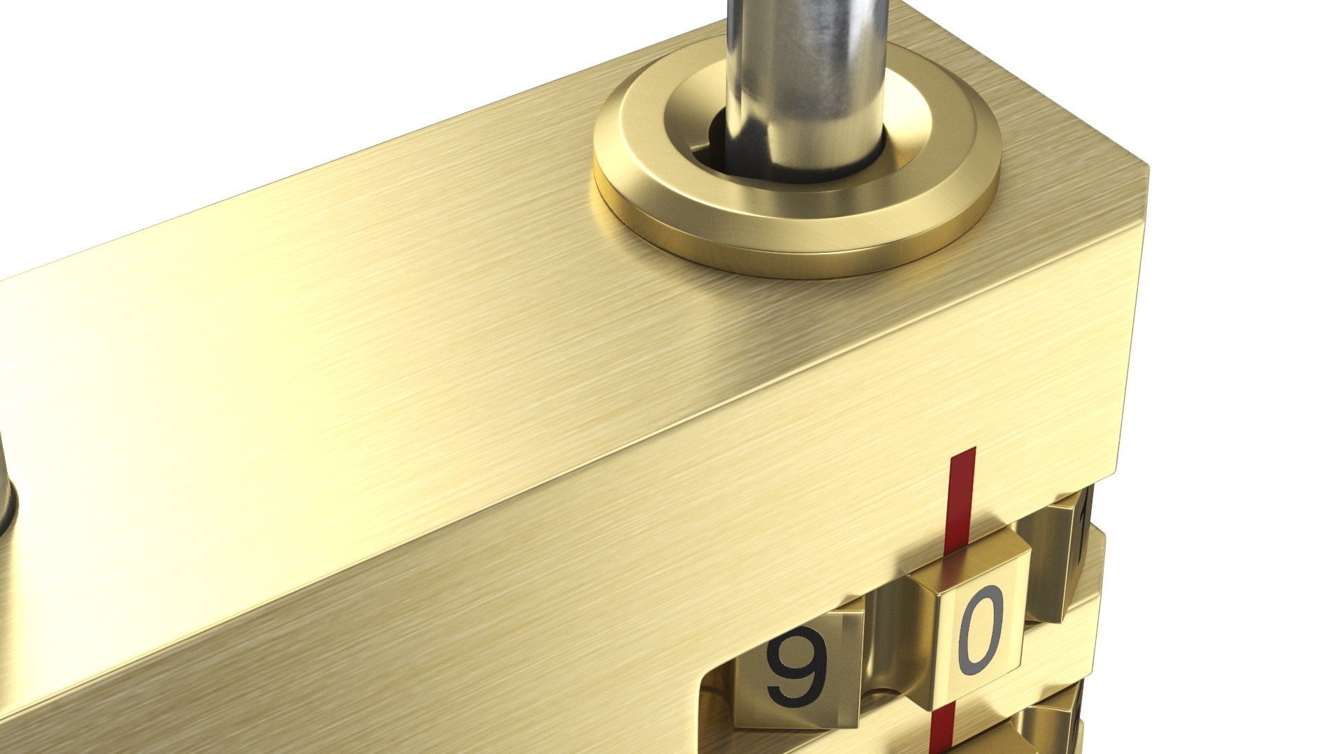 3D Combination Padlock Model - TurboSquid 1862035