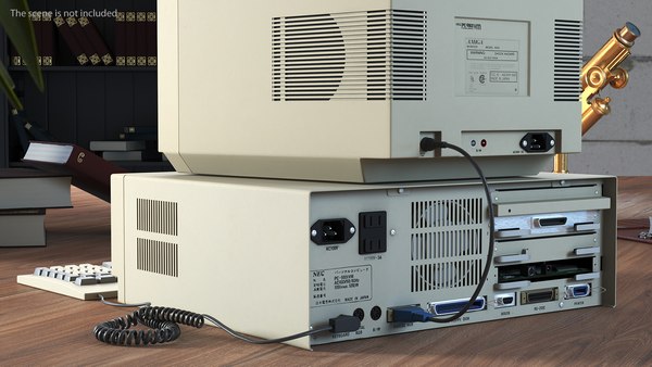 日本のレトロパソコン NEC PC 983Dモデル - TurboSquid 2056045