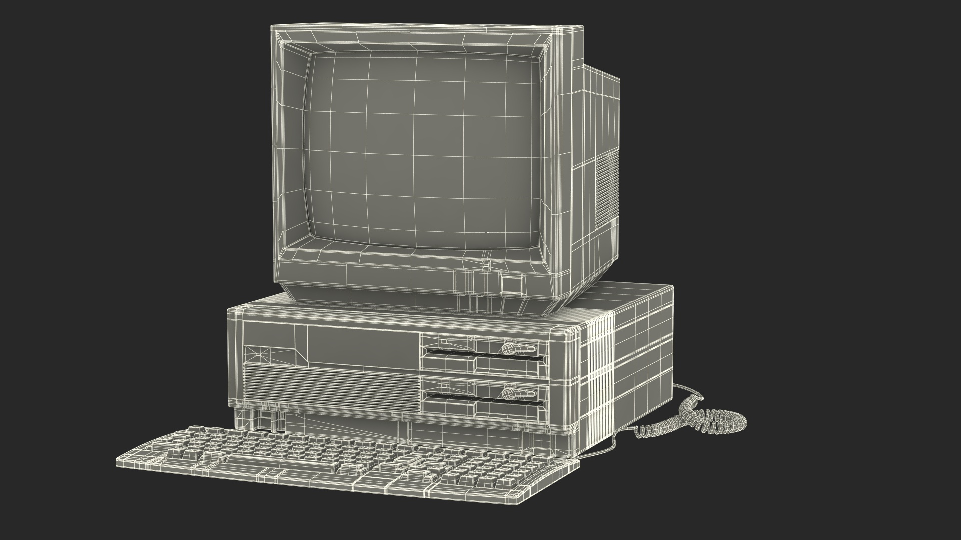 Japanese Retro Personal Computer Nec PC 98 3D - TurboSquid 2056045