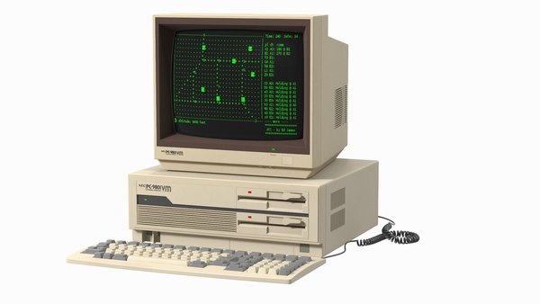 日本のレトロパソコン NEC PC 983Dモデル - TurboSquid 2056045