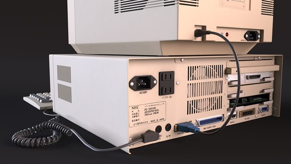 日本のレトロパソコン NEC PC 983Dモデル - TurboSquid 2056045