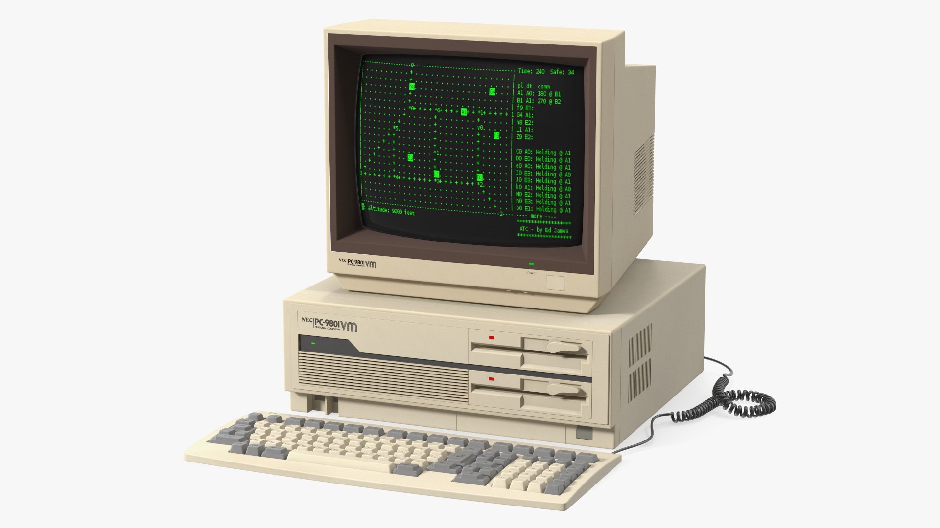 Japanese Retro Personal Computer Nec PC 98 3D - TurboSquid 2056045