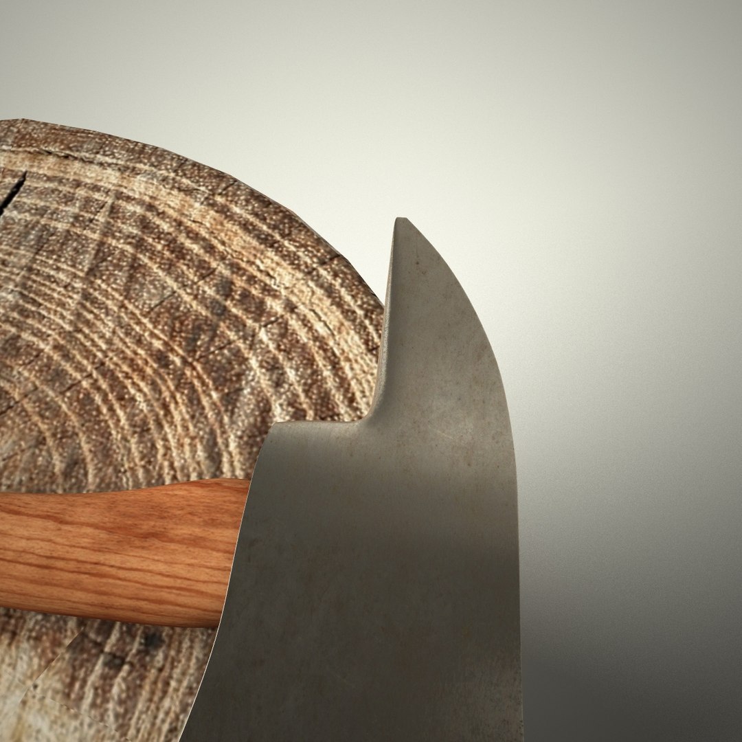 Axe Log 3d 3ds