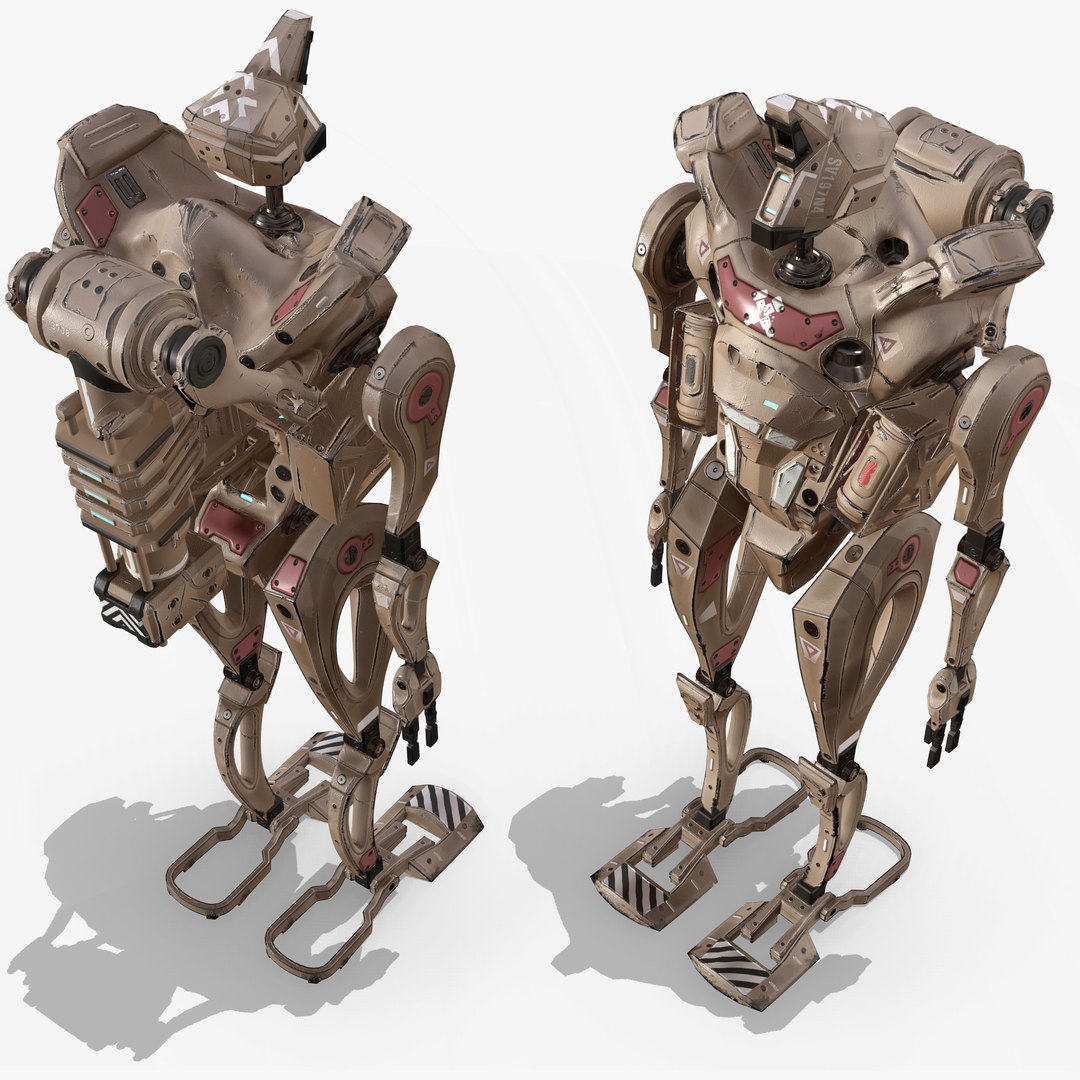 3D Mortar Robot - TurboSquid 2217232