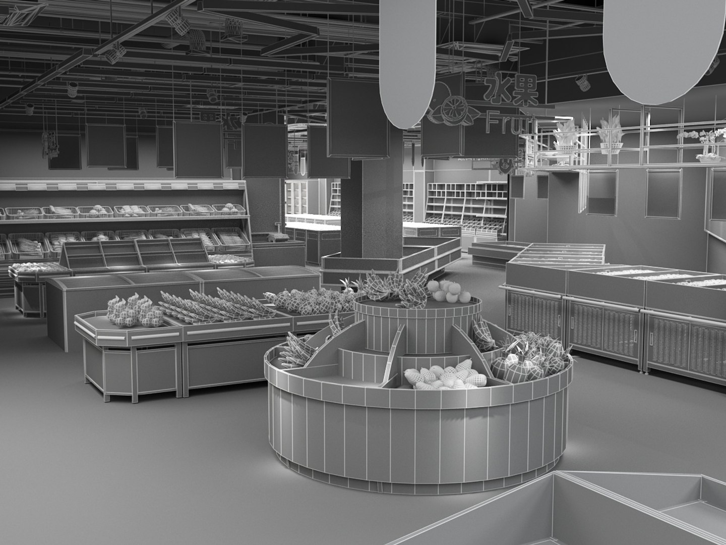 Supermarket 2 3D Model - TurboSquid 2063821