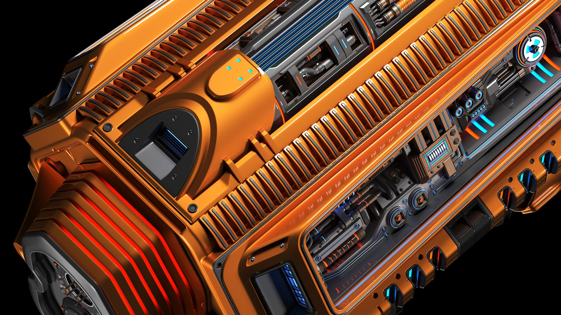 Sci Fi Engine Kitbash Model - TurboSquid 1544737