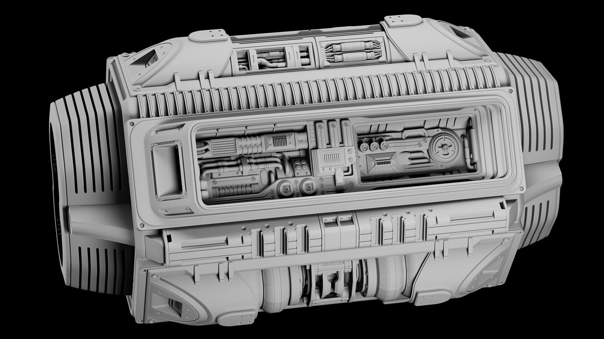 Sci Fi Engine Kitbash Model - TurboSquid 1544737