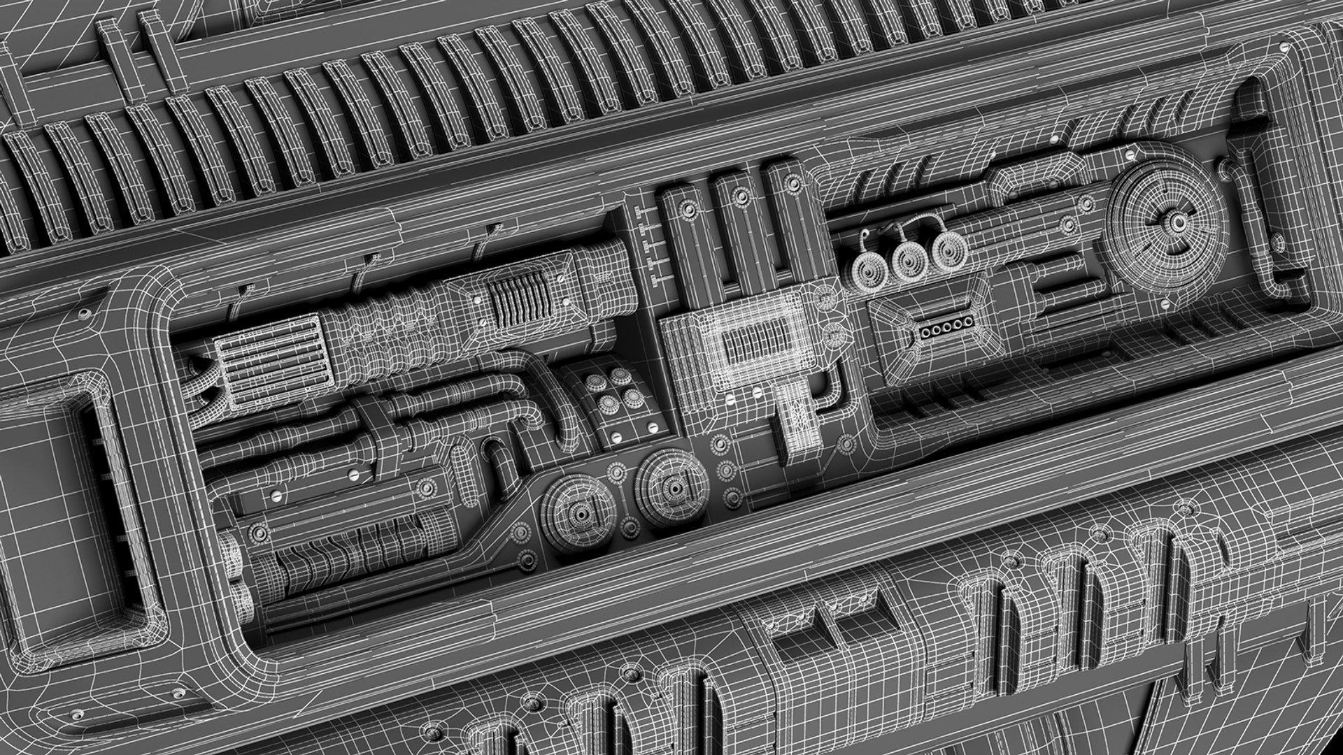 Sci Fi Engine Kitbash Model - TurboSquid 1544737