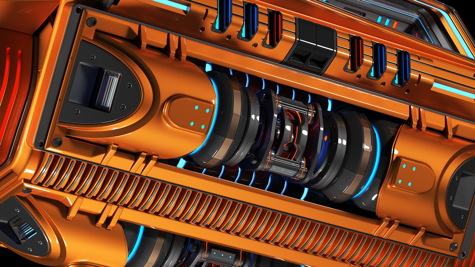 Sci Fi Engine Kitbash Model - TurboSquid 1544737