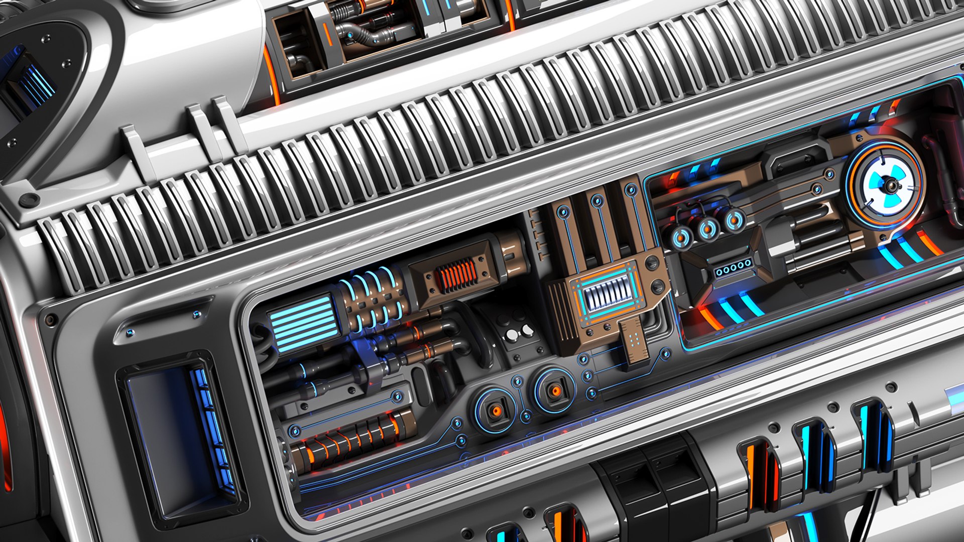 Sci Fi Engine Kitbash Model - TurboSquid 1544737