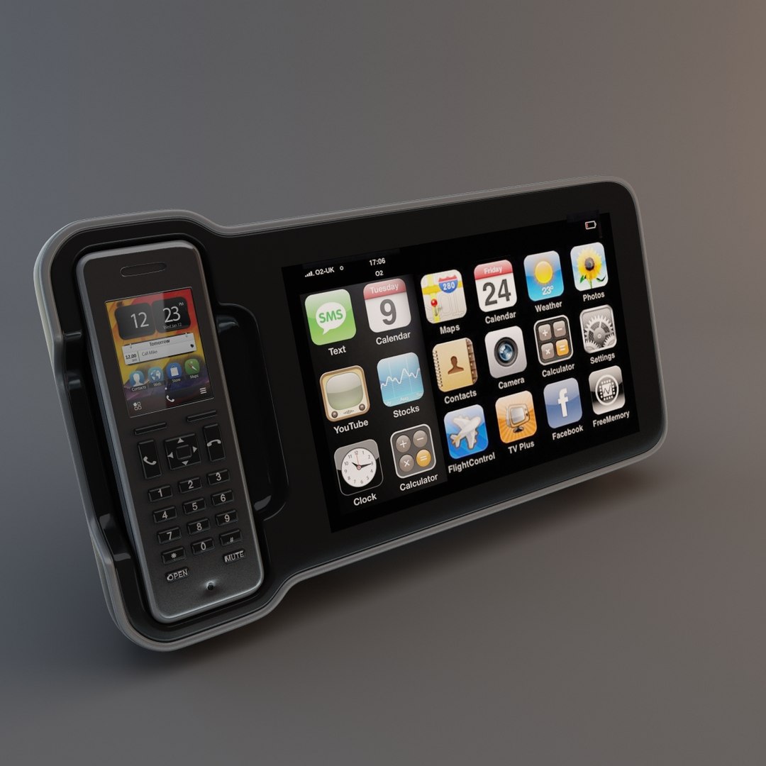 3d Model Openpeak Openframe Phone