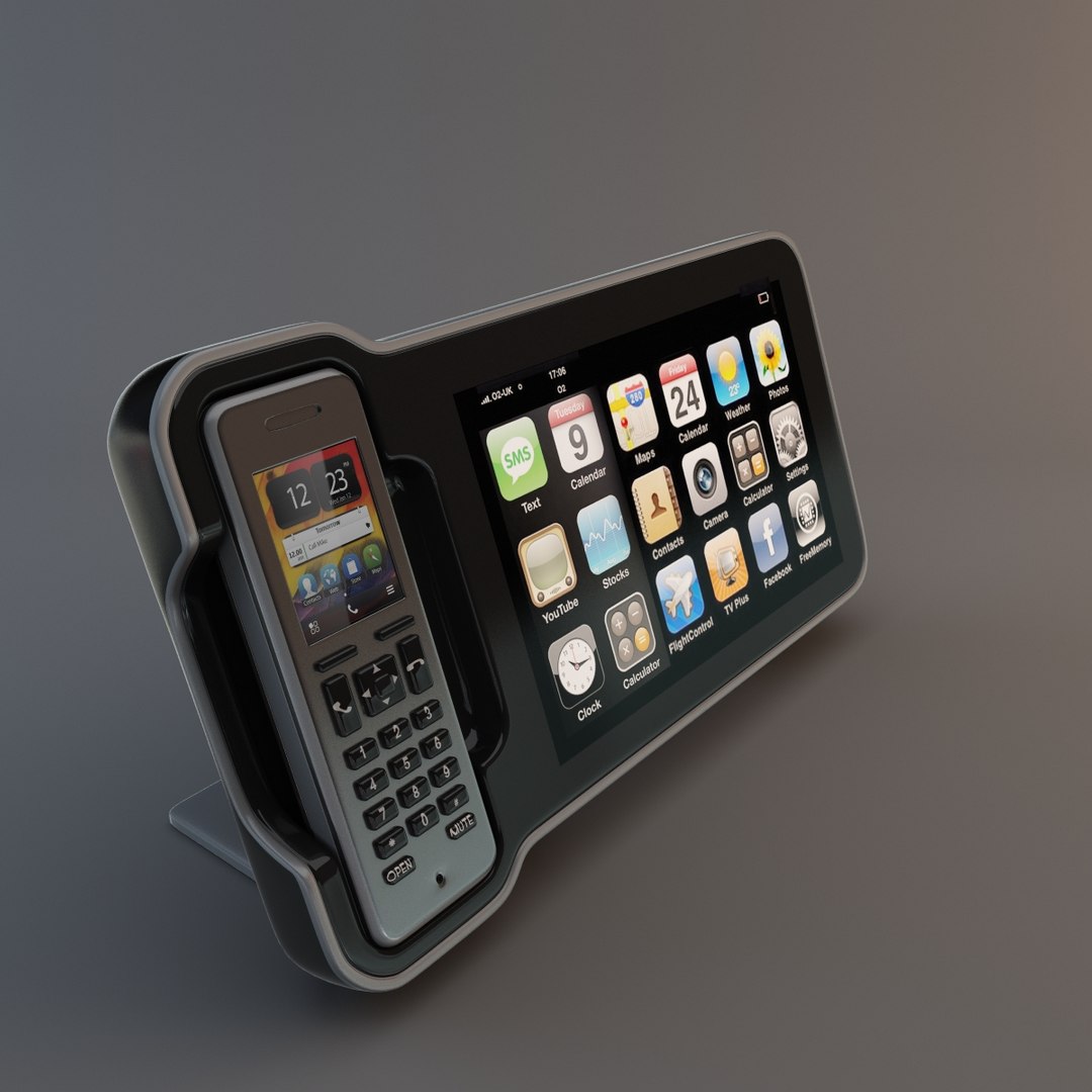 3d Model Openpeak Openframe Phone