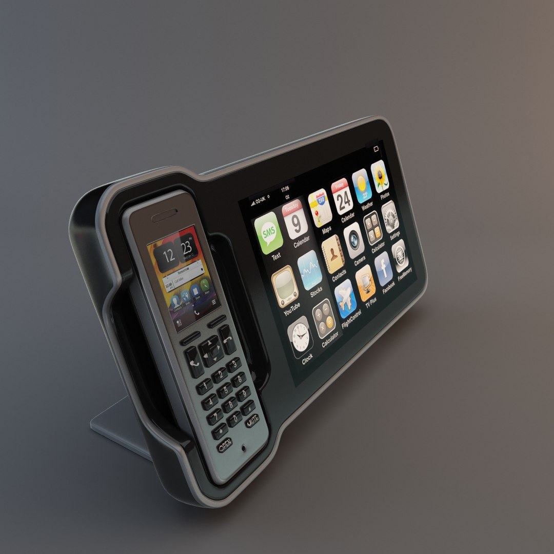 3d Model Openpeak Openframe Phone
