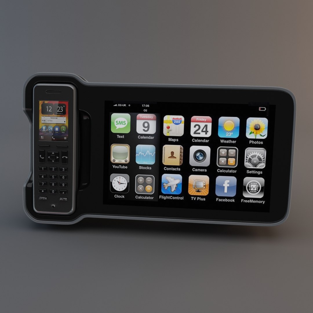 3d Model Openpeak Openframe Phone