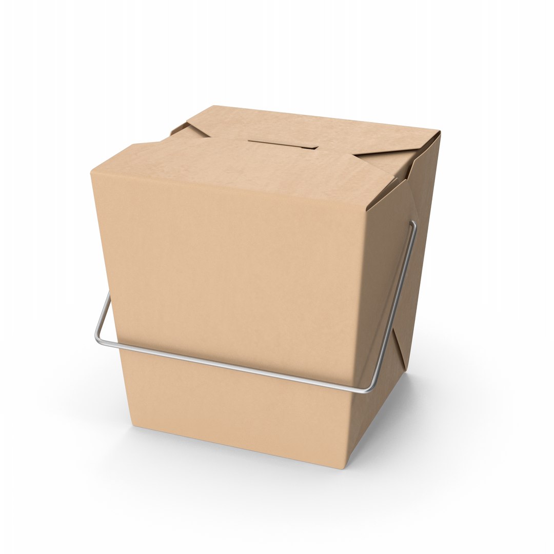 3D Chinese Takeout Food Box Model - TurboSquid 1899620