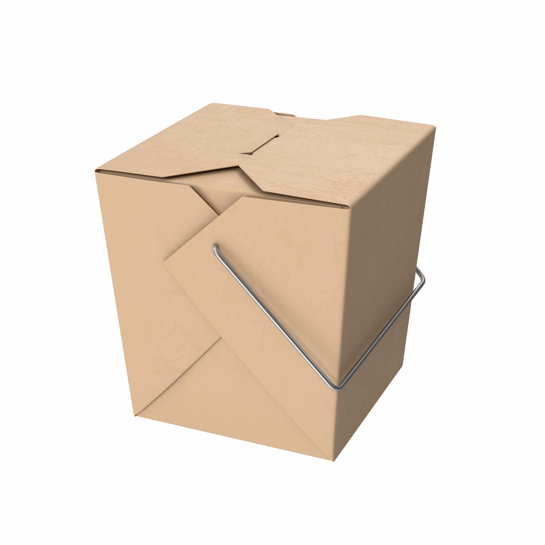3D Chinese Takeout Food Box Model - TurboSquid 1899620