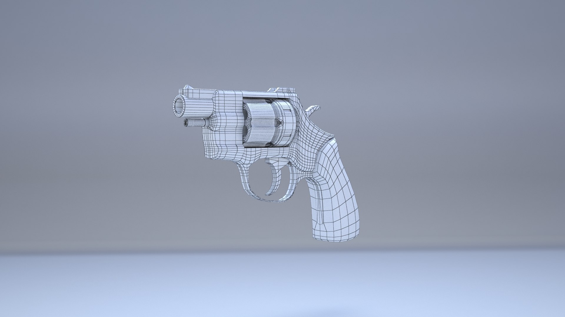 Revolver repeating handgun 3D model - TurboSquid 1253729