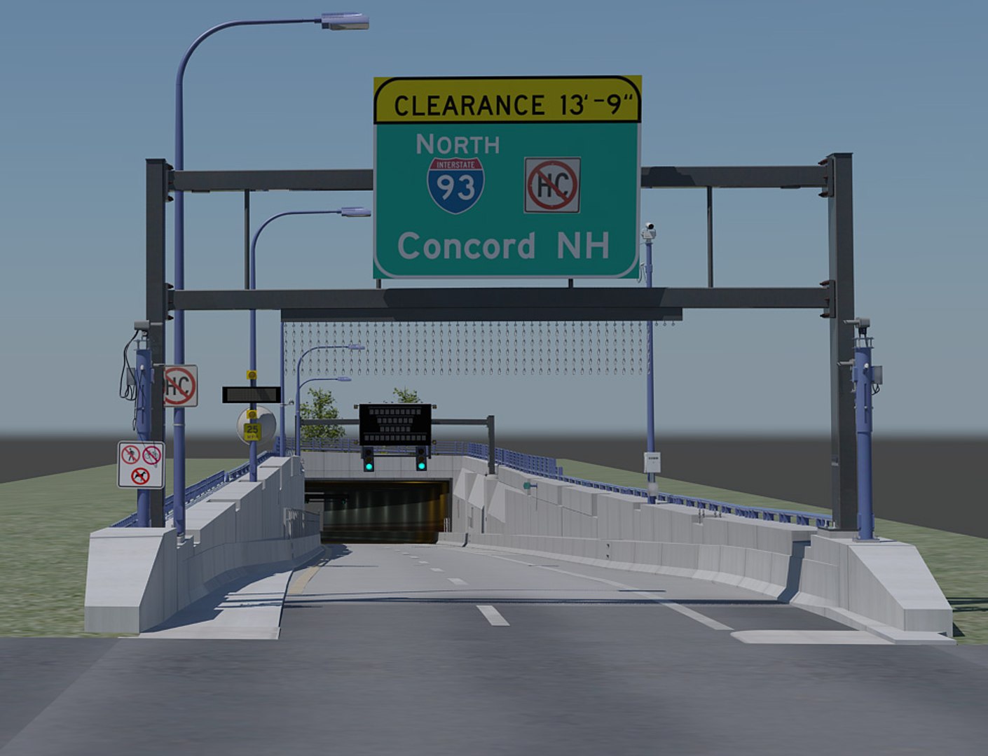 3d Portal Tunneled Highway Model