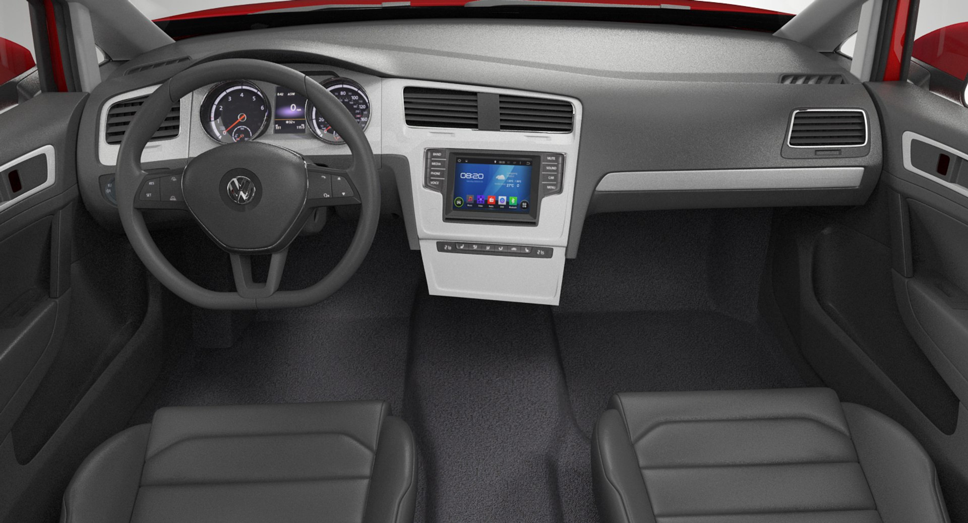 3D Volkswagen Golf 2017 Interior Model | 1147243 | TurboSquid