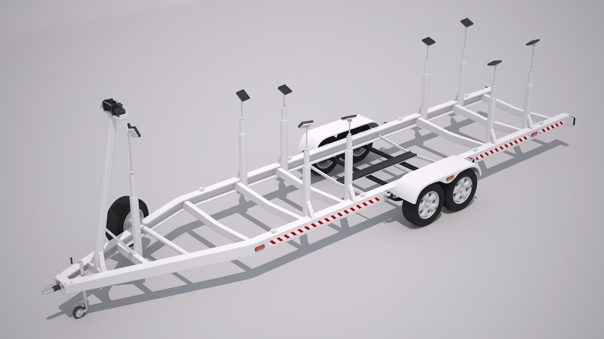 Sailboat Trailer 3D Model - TurboSquid 1515871
