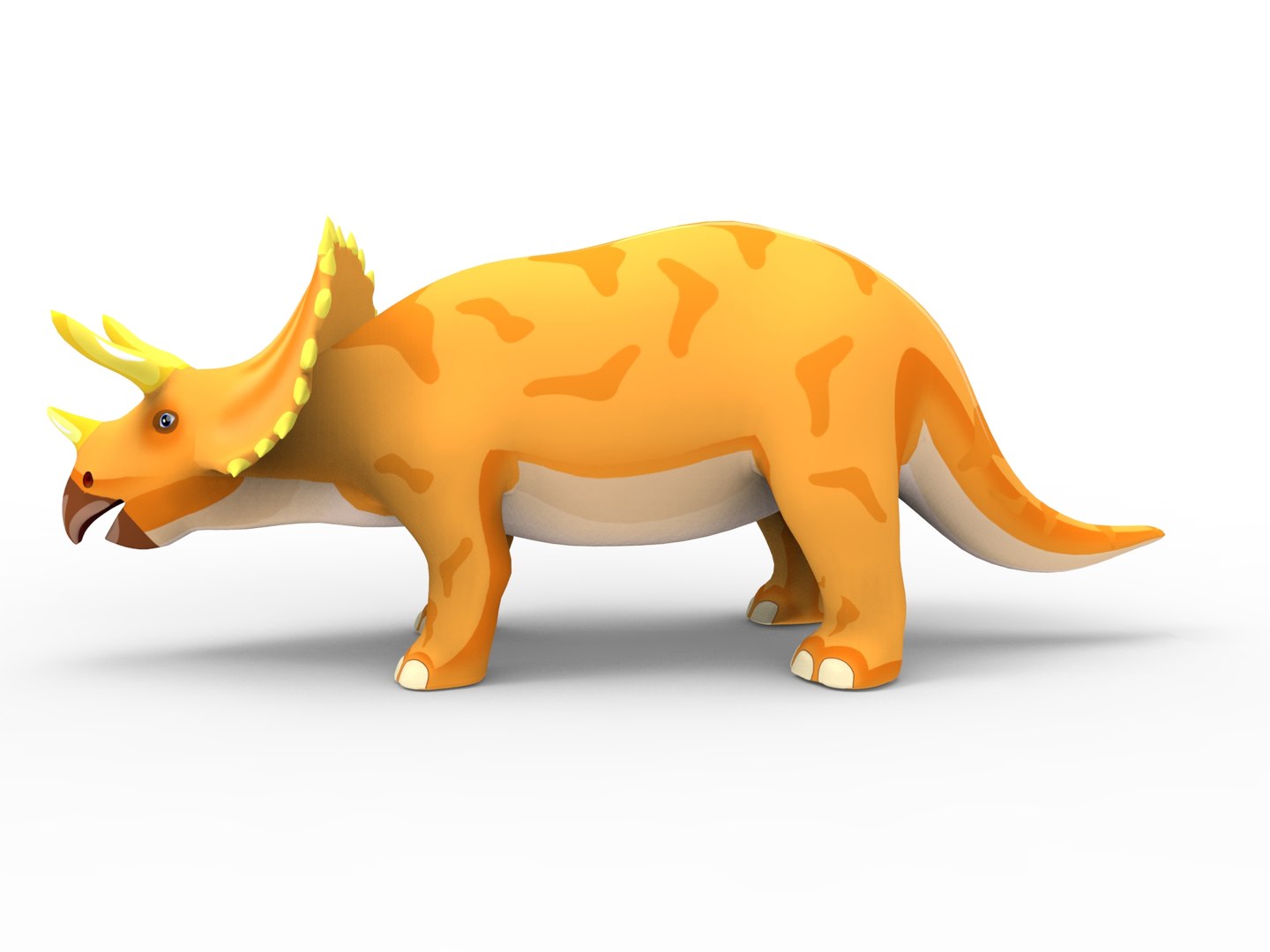 Cartoon Triceratops Rigged 3D Model - TurboSquid 1279599