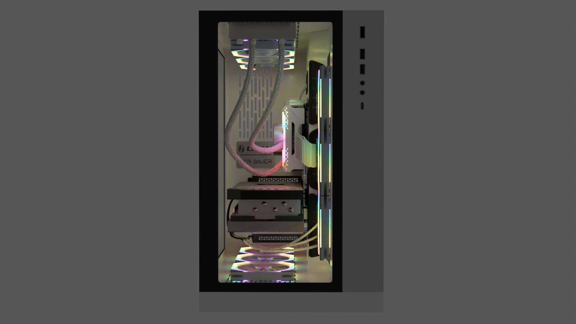 Gaming PC White With AIO And Rtx 4090 Model - TurboSquid 2210800