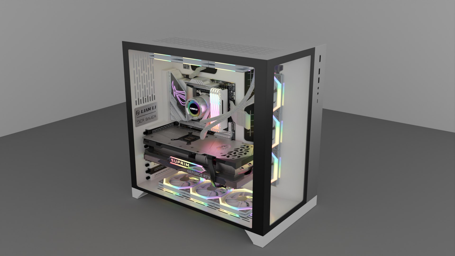 Gaming PC White With AIO And Rtx 4090 Model - TurboSquid 2210800