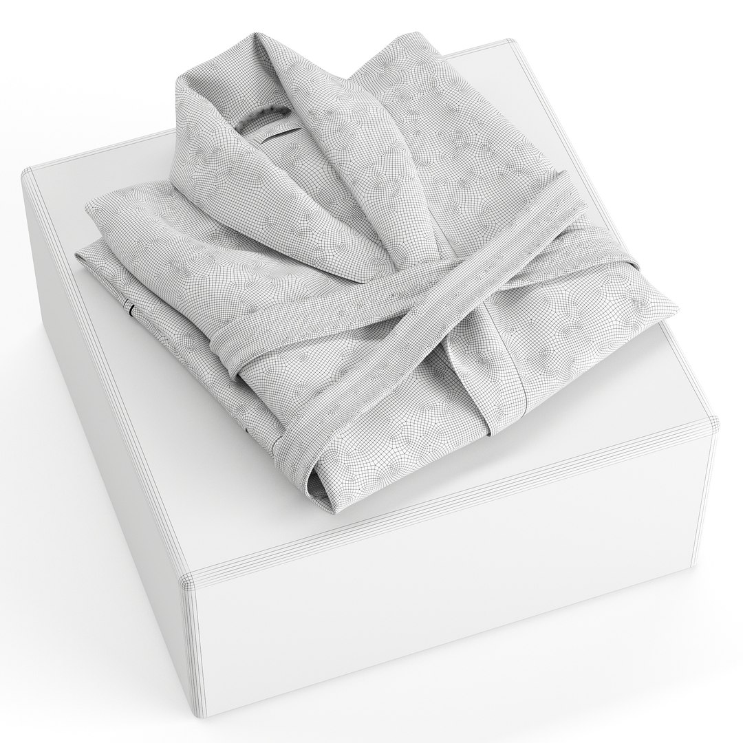 3D Bathrobe Laying Set 04 - TurboSquid 2001126