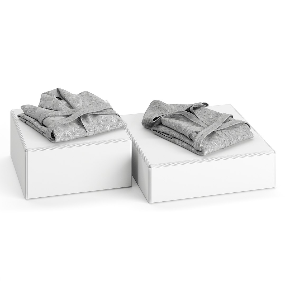 3D Bathrobe Laying Set 04 - TurboSquid 2001126