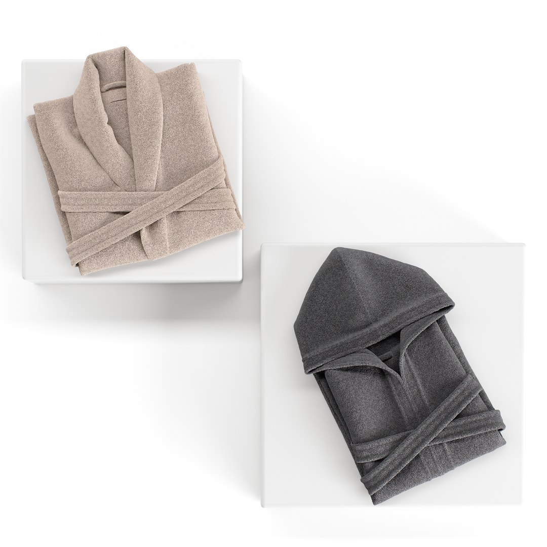 3D Bathrobe Laying Set 04 - TurboSquid 2001126