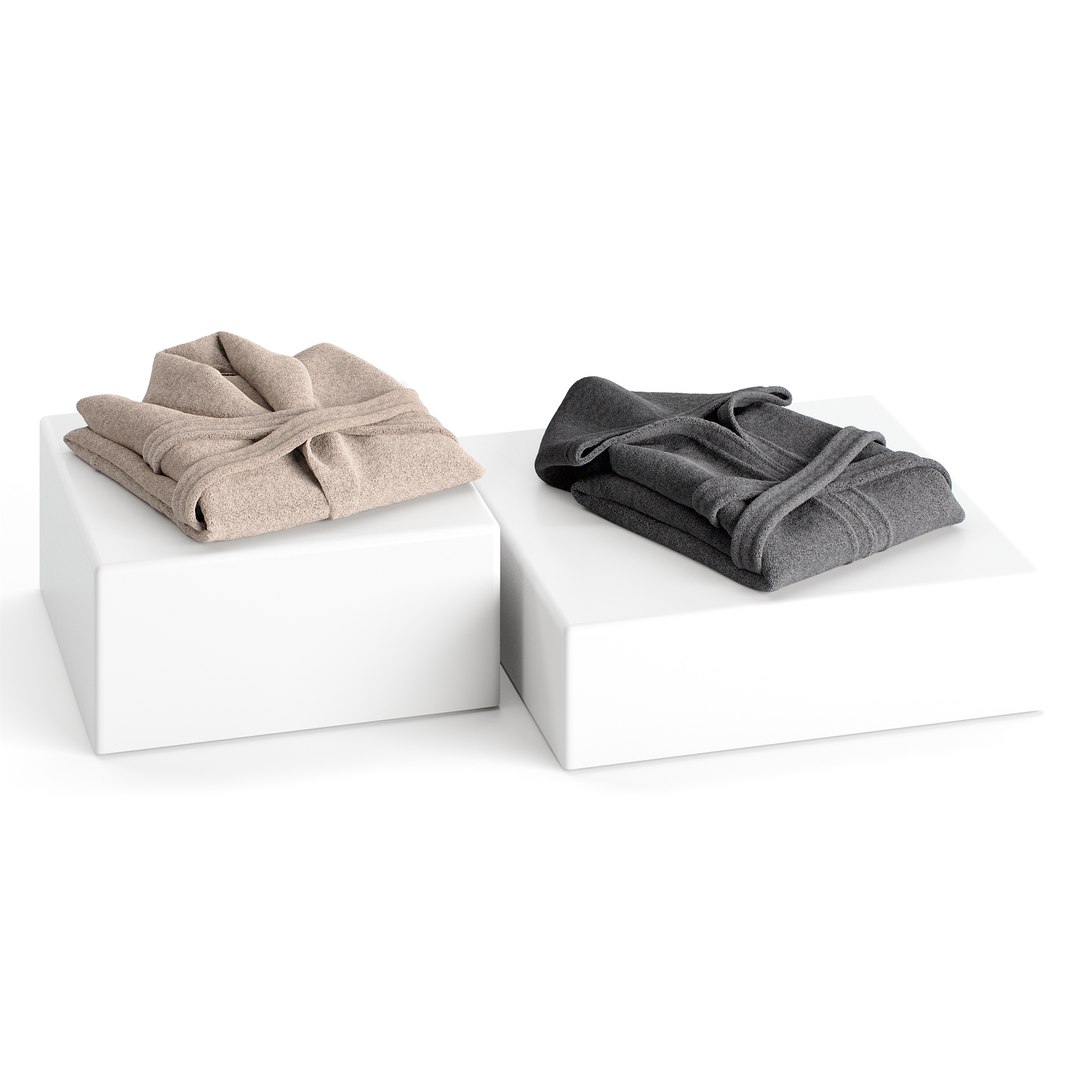 3D Bathrobe Laying Set 04 - TurboSquid 2001126