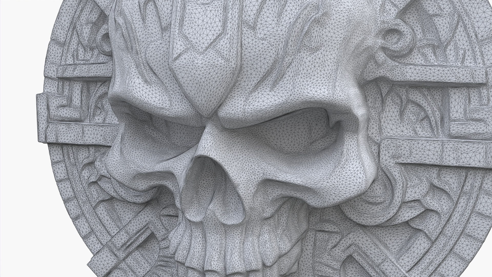 Techno Totem Skull 2 3D Model - TurboSquid 2204509