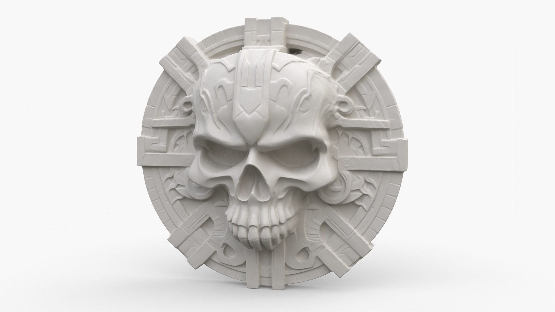 Techno Totem Skull 2 3D Model - TurboSquid 2204509